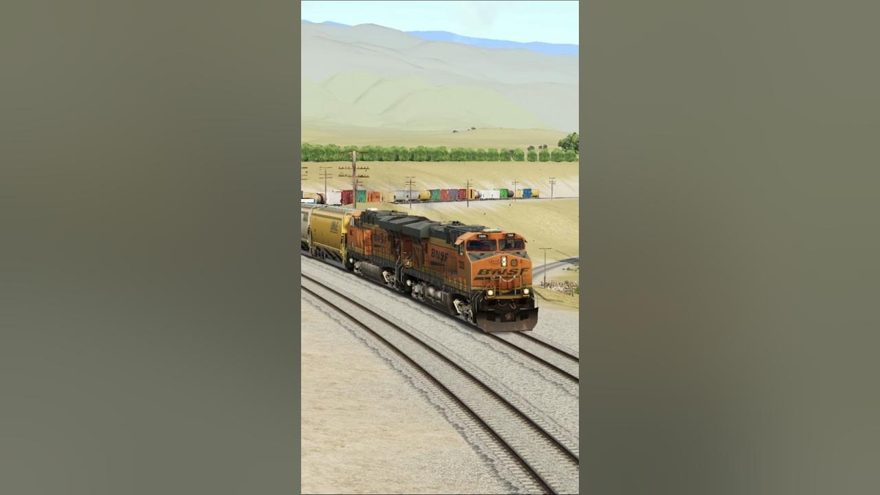 BNSF 7205 + BNSF 8000 GE ES44DC - YouTube