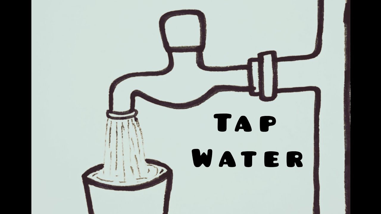 How to draw tap water || Tap water drawing easy - YouTube