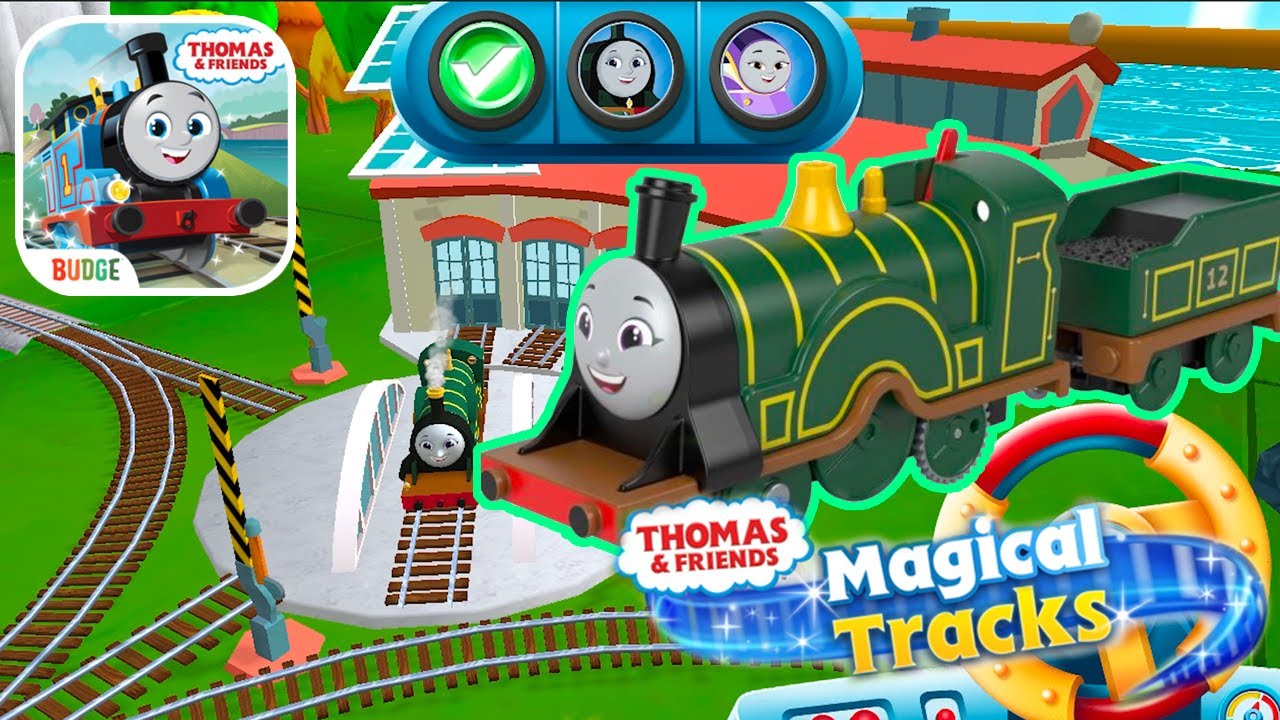🚂⭐🟢Thomas & Friends Magical Track #185 EMILY Parks Engines at Tidmouth ...