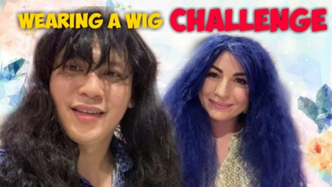 Wearing A Wig Challenge - YouTube