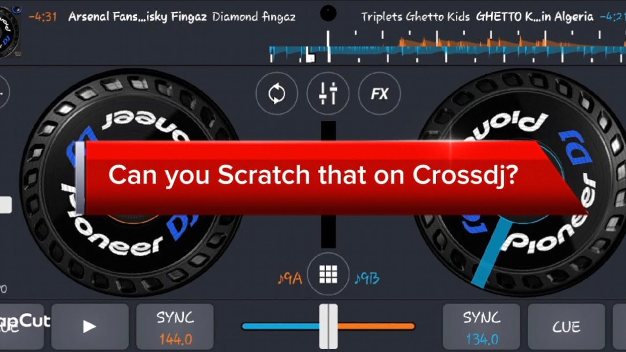 Scratch in 30 seconds. //How to scratch on Cross dj pro app. - YouTube