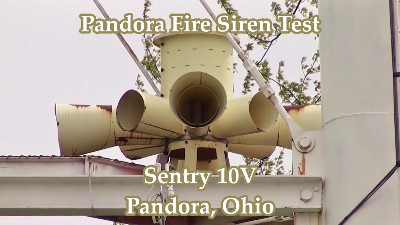 Pandora, OH Sentry 10V Fire Siren Test 4-22-17 - YouTube