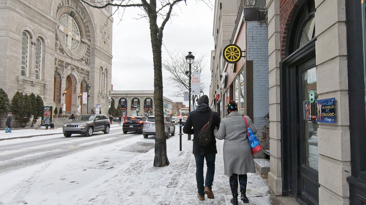 Montreal Winter Walk in Verdun Neighborhood - December 2021 - YouTube