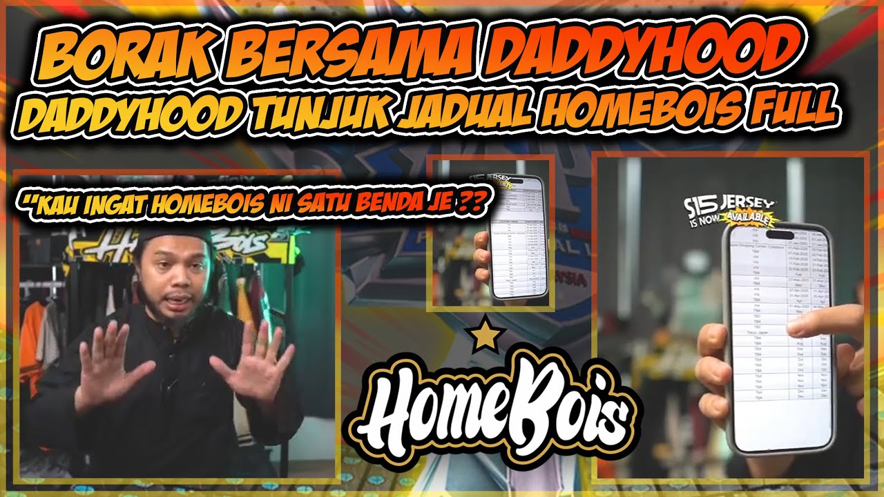 DADDYHOOD TUNJUK JADWAL HOMEBOIS DAH FULL HINGGA DESEMBER !! - YouTube