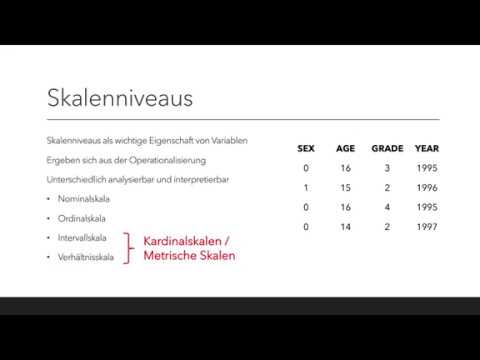 Skalenniveaus (Statistical Thinking) - YouTube