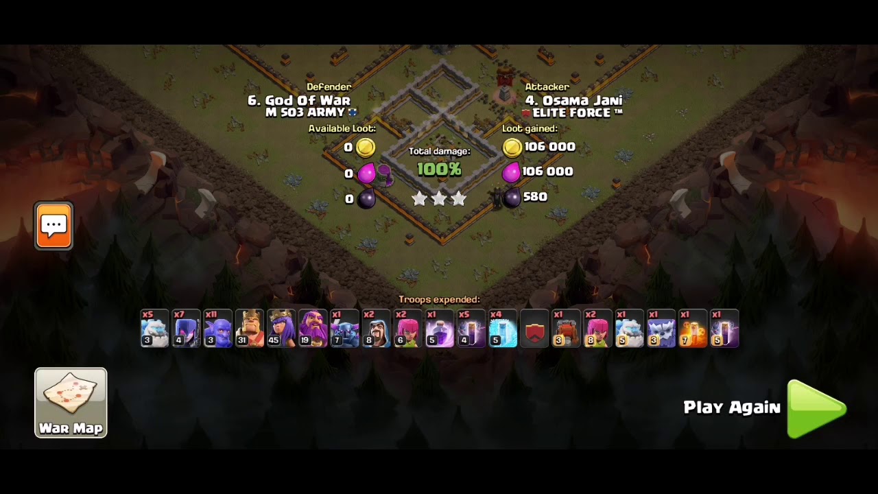 Max th11 Town hall 11 3 star attack strategy 2020 coc clash of clan ...