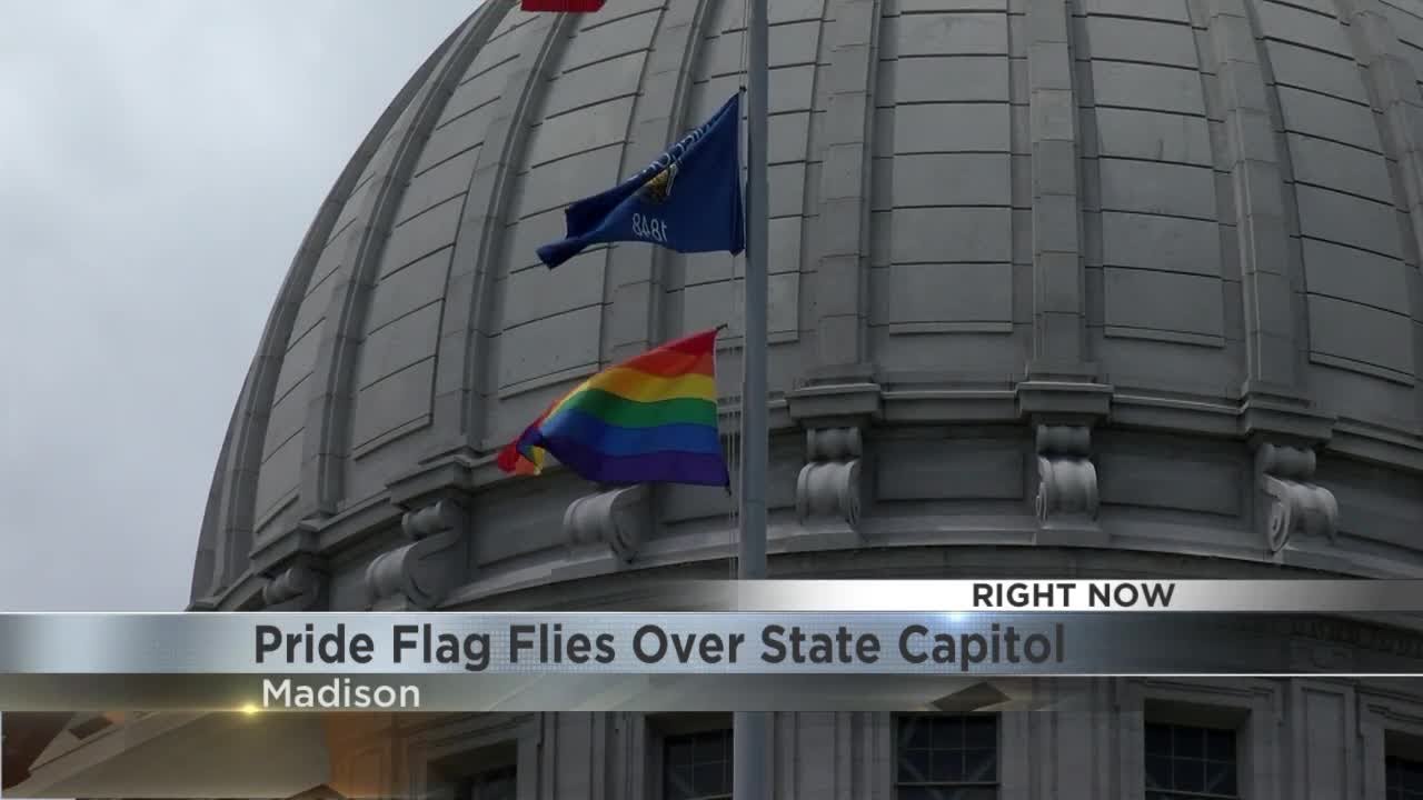 Pride Flag Flies Over State Capitol - YouTube