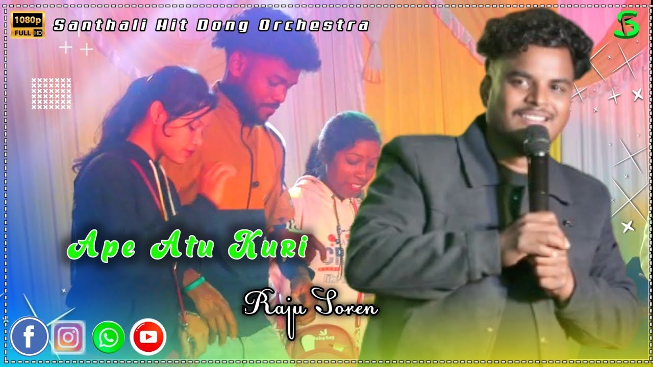 Ajo Amang Dular Tapa Ama//Raju Soren//New Santali Dong Orchestra stage ...