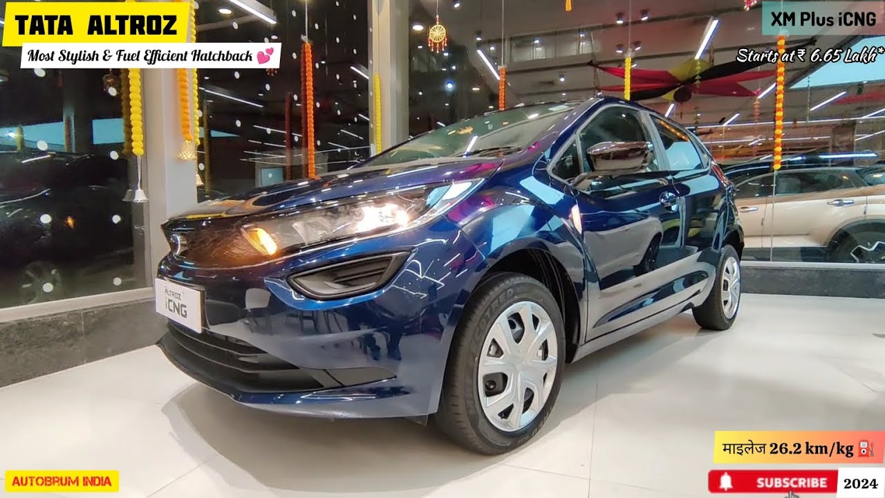 2024 Tata Altroz XM Plus iCNG Review: माइलेज 26.2 km/kg ⛽ Features ...