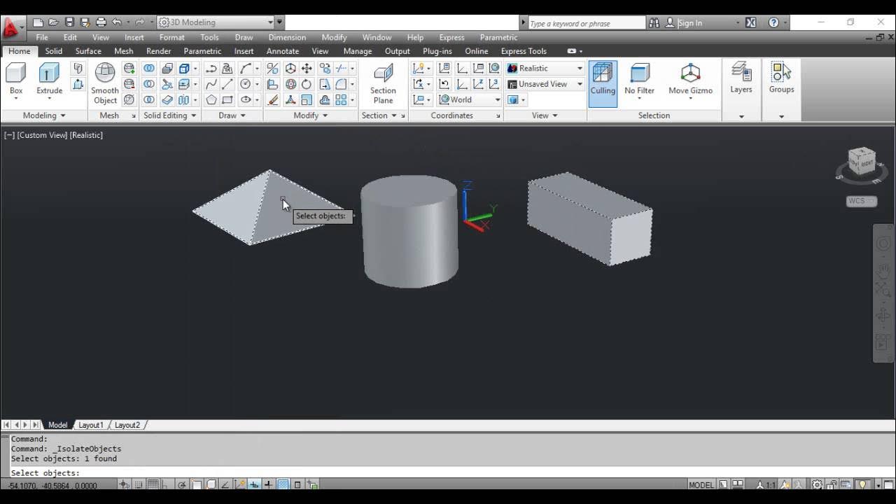 The ISOLATE Commands - AutoCAD - YouTube