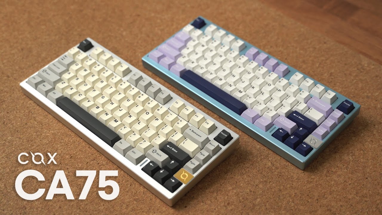 풀알루미늄 저소음 키보드.. 이거 좋은데요? COX CA75 (콕스 CA75) - YouTube
