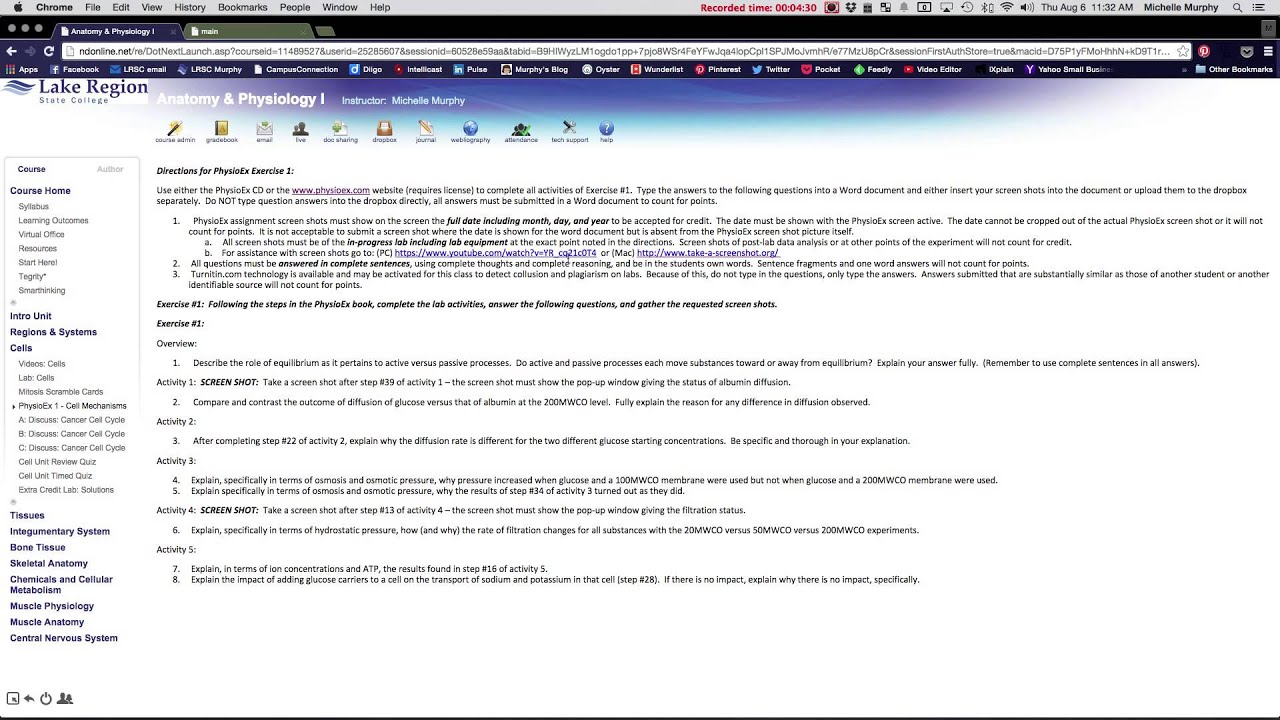 How to do PhysioEx - YouTube