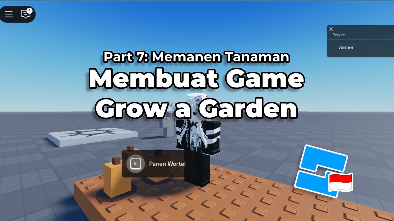 Membuat Game Grow a Garden - Part 7: Memanen Tanaman (Tutorial Roblox Studio Indonesia) - YouTube