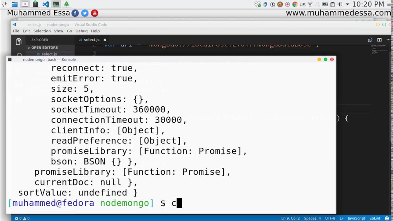 5 NodeJS and MongoDB read from database - YouTube