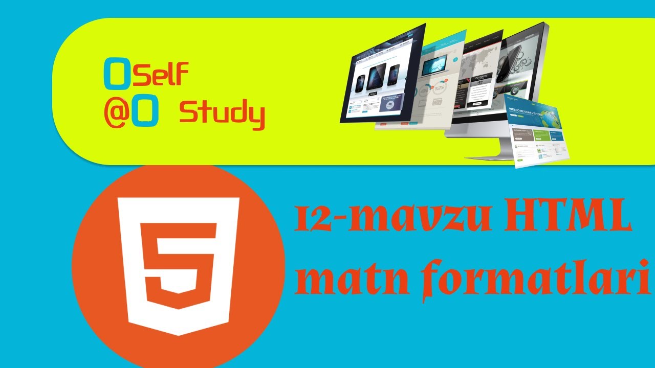 12-mavzu. Html matnni formatlash - YouTube