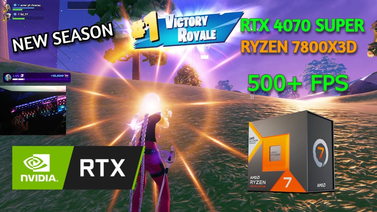GeForce RTX 4070 Super + Ryzen 7 7800X3D | Fortnite Chapter 6 Season 2 ...