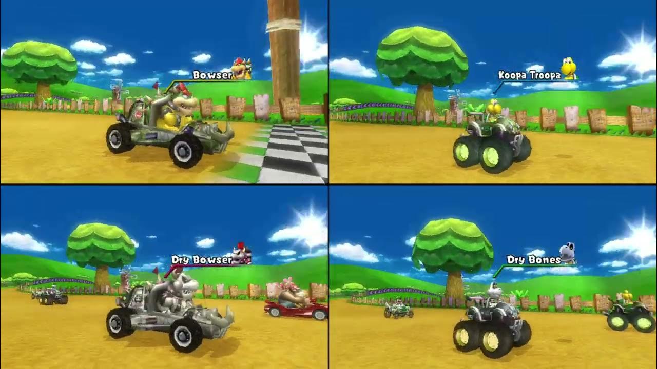 Mario Kart Wii 4 Players #173 - YouTube