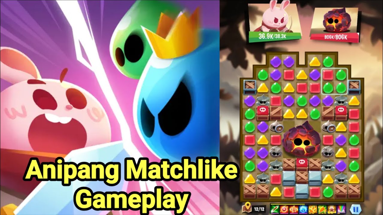 Anipang Matchlike Game Gameplay - YouTube