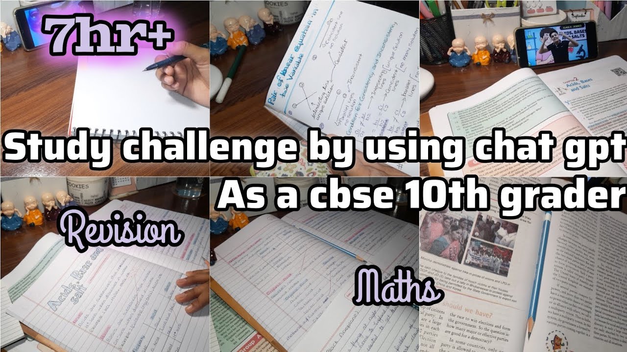 Study challenge by using chat gpt🌻 ️as a cbse 10th grader📚🌼#study # ...