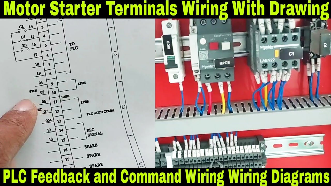 DOL Starter Wiring With Drawing | DOL Starter Practical Wiring ...