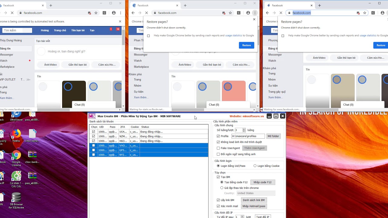 Test Tool Max Create BM - Phần Mềm Tự Động Tạo BM Cho Tài Khoản ...