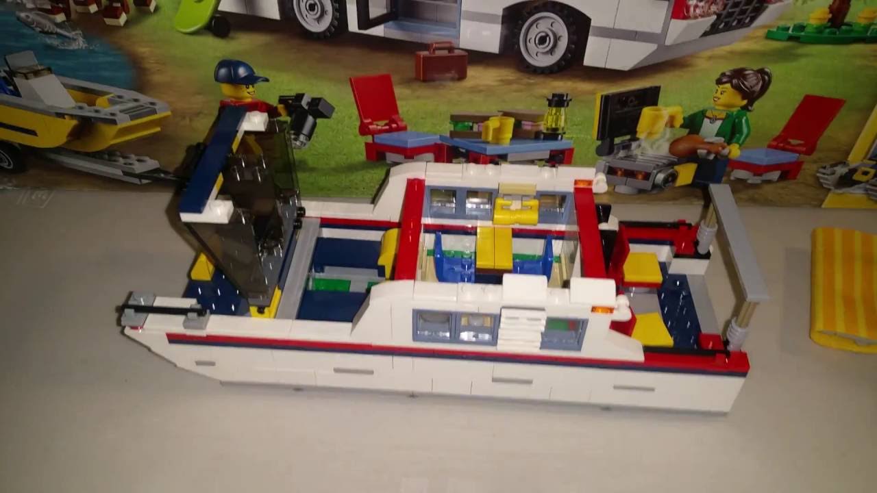 Lego Vacation Getaways Alt Build ,House boat - YouTube
