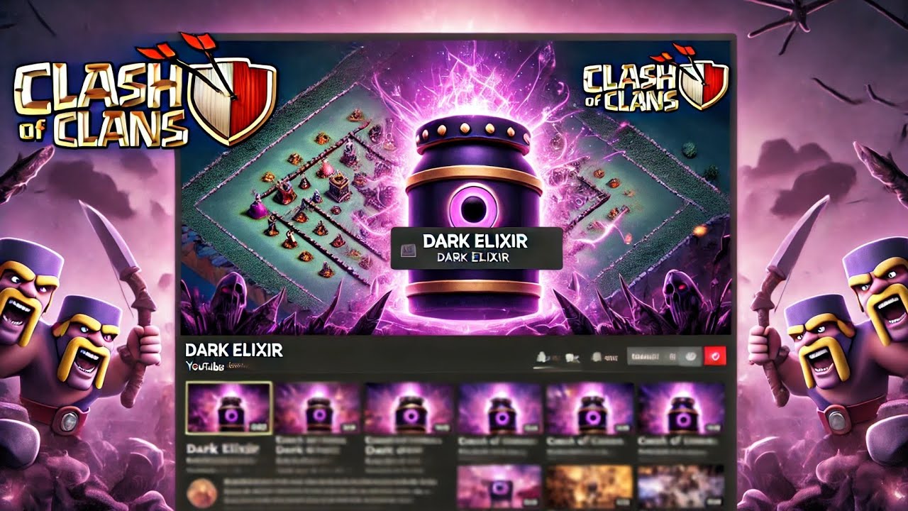 POV Upgrade Dark Elixir dari Level 1 ke MAX! |Clash of Clans - YouTube