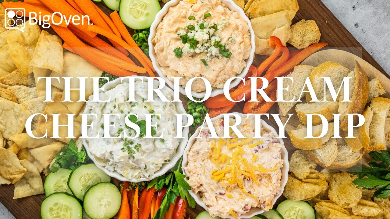 The Trio Cream Cheese Party Dips - YouTube