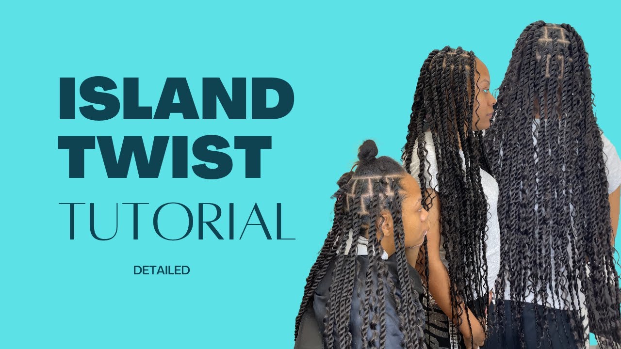 How To Island Twist / Bohemian Twist Tutorial - YouTube