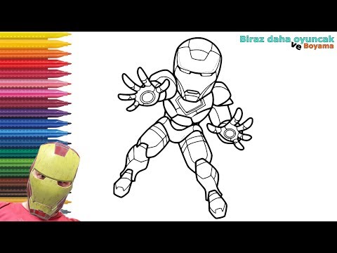İronman Boyama Sayfası | Çocuklar İçin Boyama Videoları | Boyama Oyunları