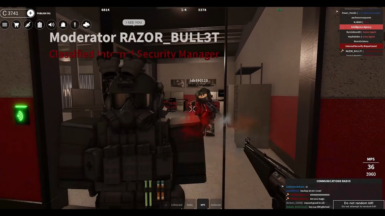 Roblox: REAL Scp Roleplay[Part 3][Moderator On!] - YouTube