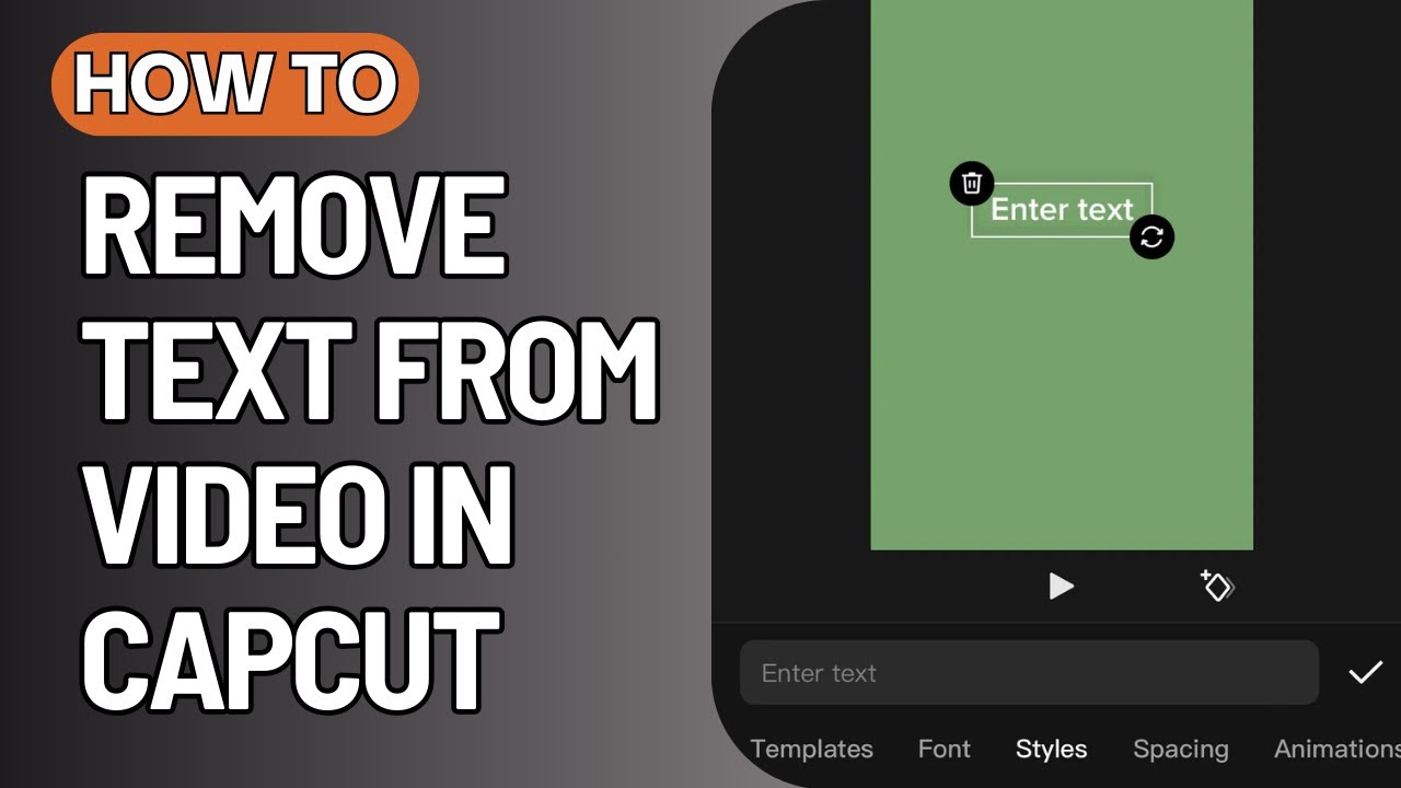 How To Remove Text From Video In CapCut PC (2024) - YouTube