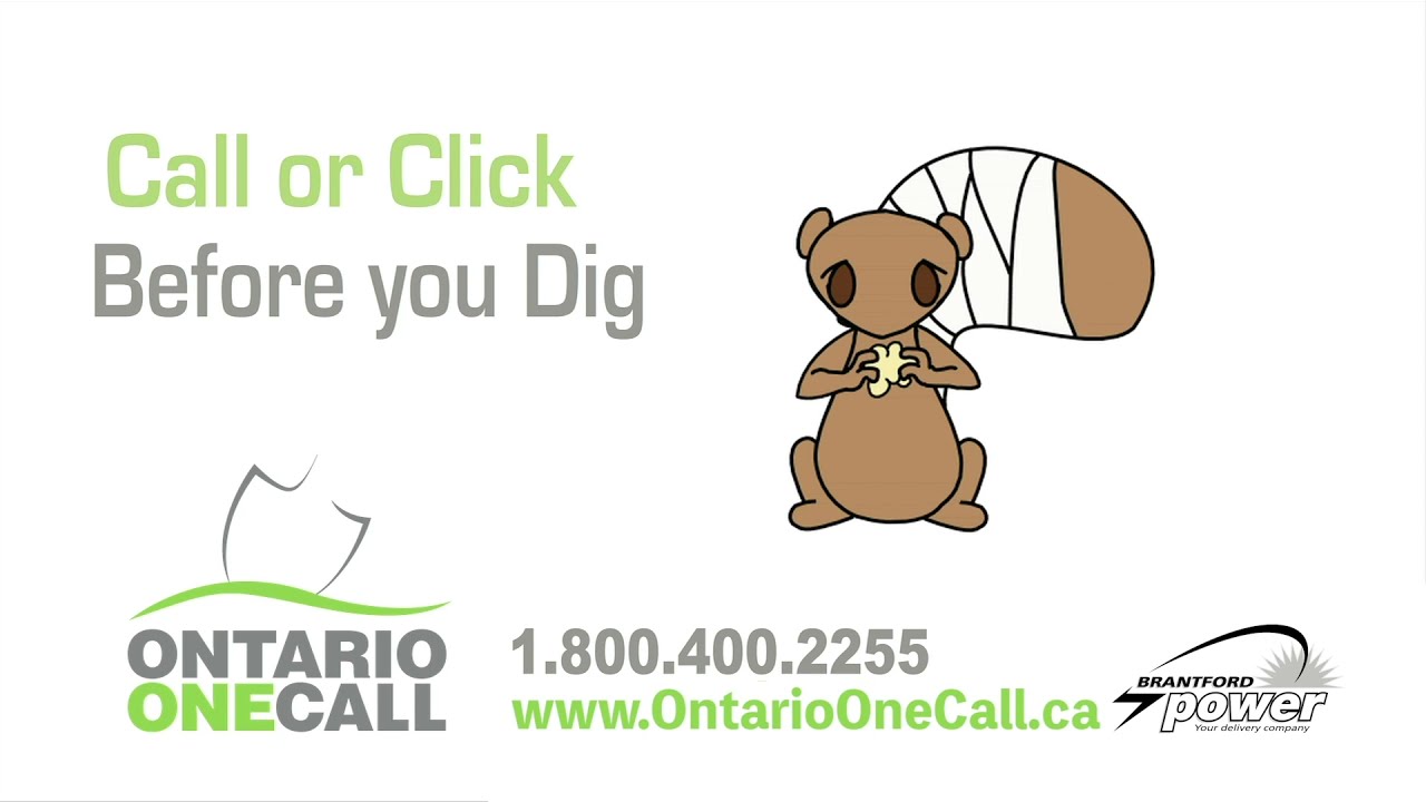 Contact Ontario One Call Before You Dig! - YouTube