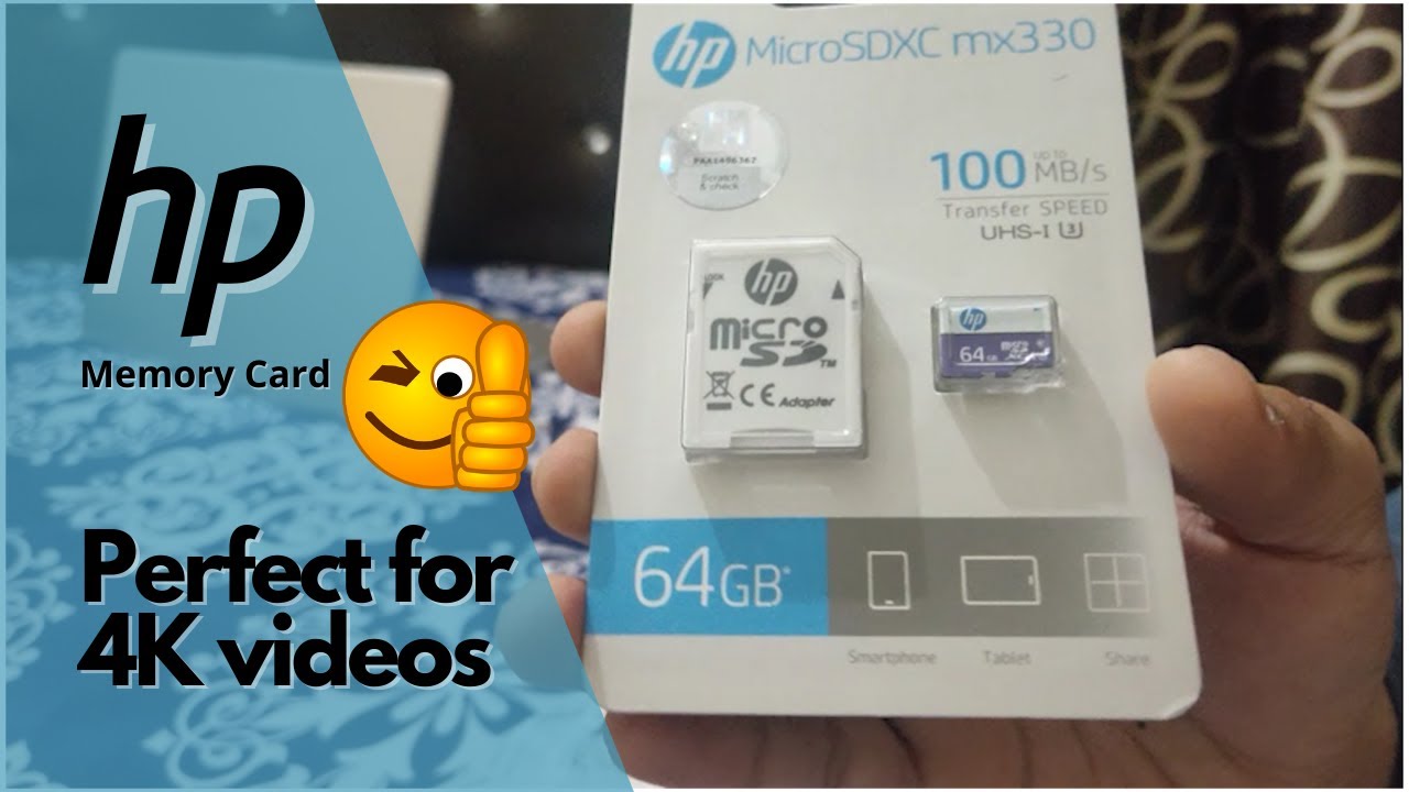 Best Memory Card for 4K Videos 💥 HP Micro SD Card 64 GB Complete ...