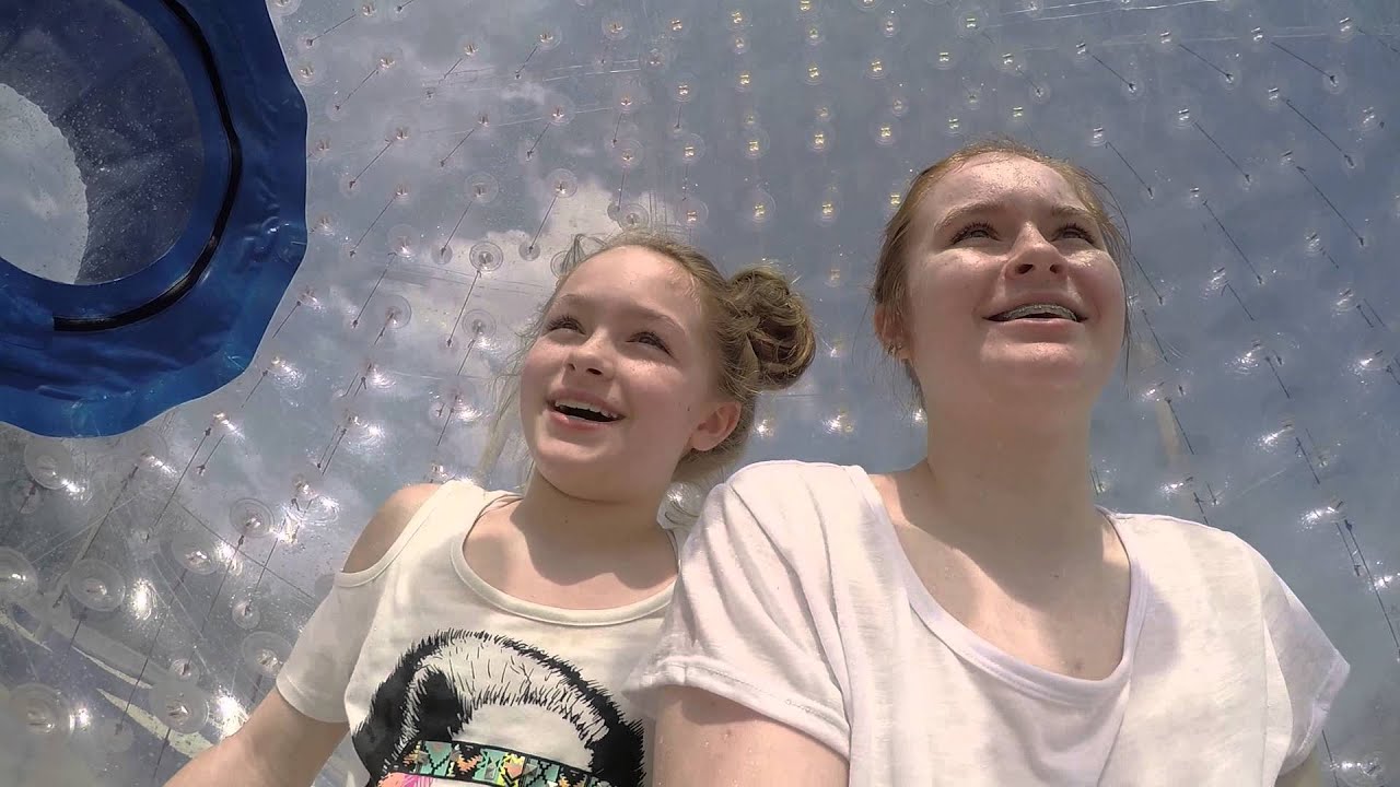 Outdoor gravity park. "Inside the ball" - YouTube