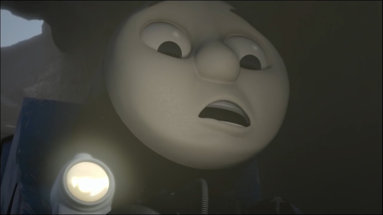 Thomas falls into a cavern at normal speed - YouTube