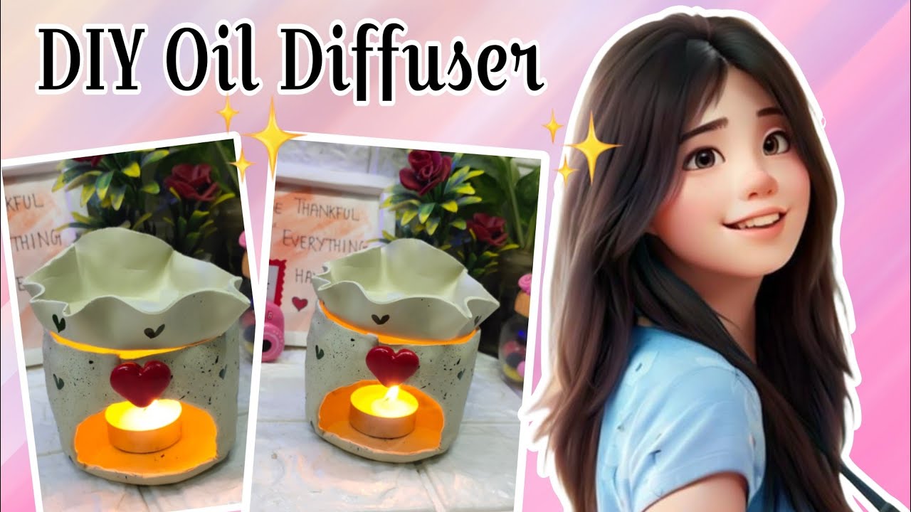 DIY: How To Make Essential Oil Diffuser At Home | Camphor Aroma Incense Burner | DIY Oil ...