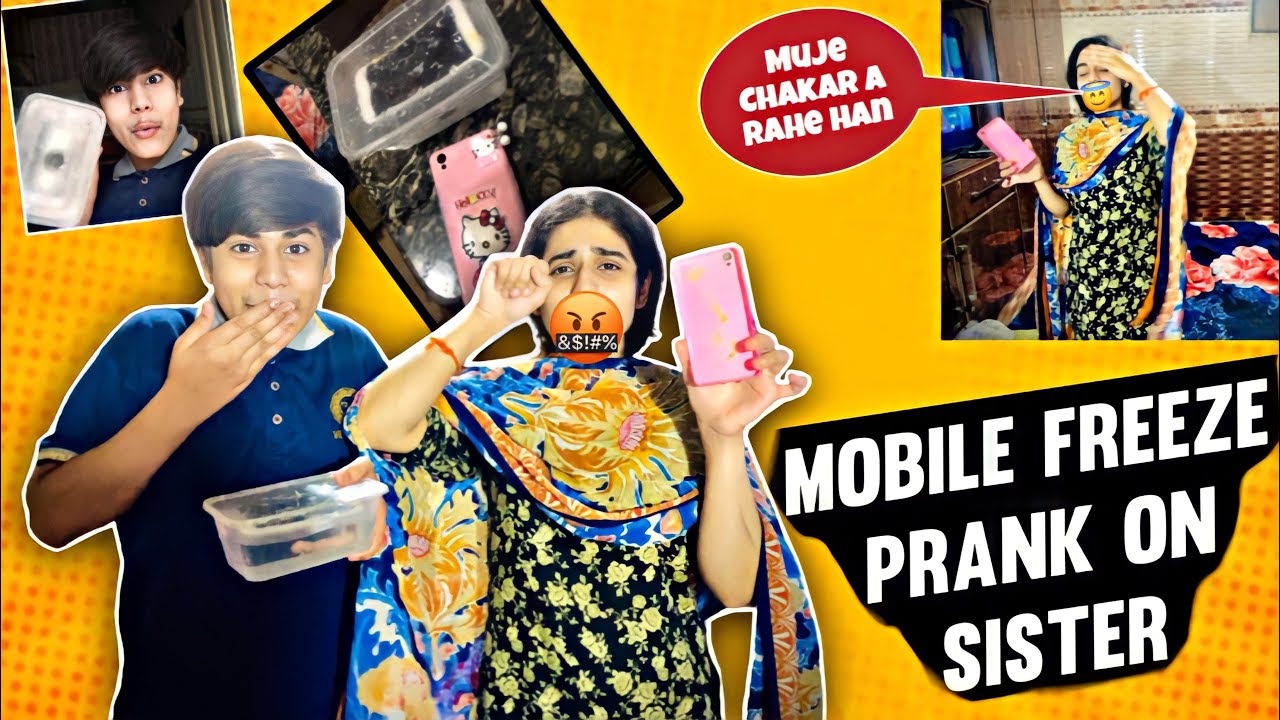 Mobile Freeze Prank On Sister 🥶 | #familyvlog #freeze #mobileprank ...
