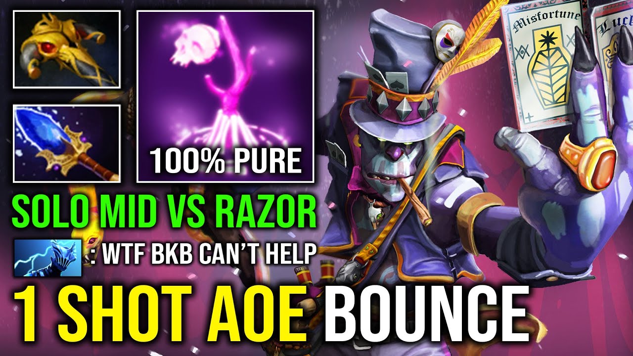 How to Carry Mid WD Against Razor 1 Shot AOE Bounce Ward 100% Pure ...
