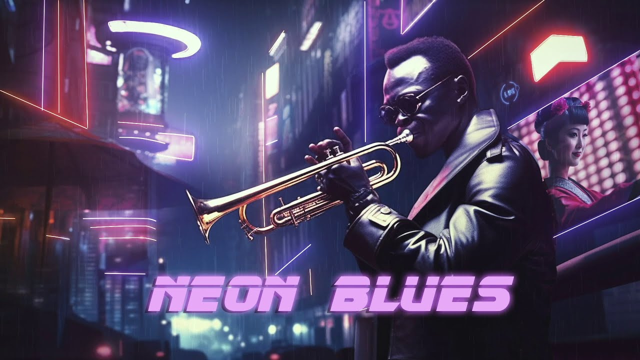 Neon Blues * Relaxing Blade Runner Soundscape * Cyber Jazz/Blues ...