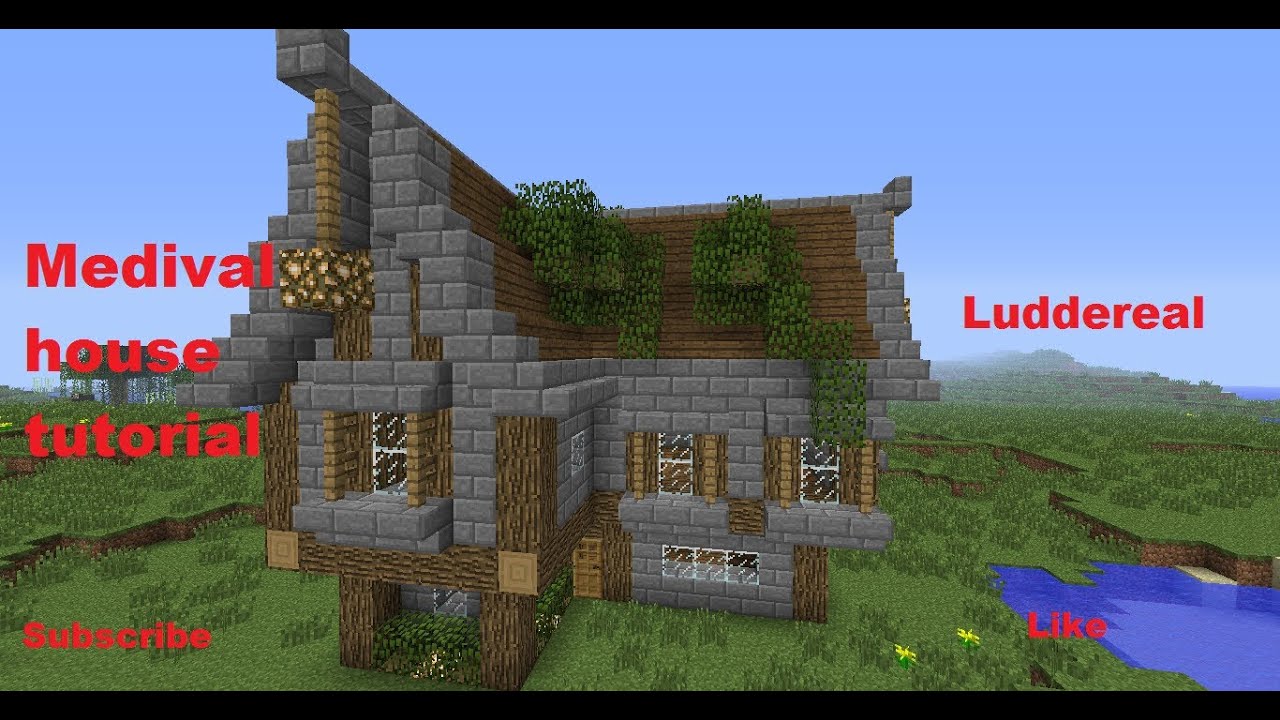 Minecraft: Medieval style building tutorial part 3 - YouTube