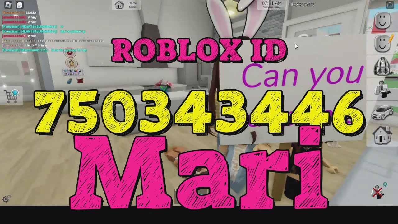 MARI Roblox Song Codes - YouTube
