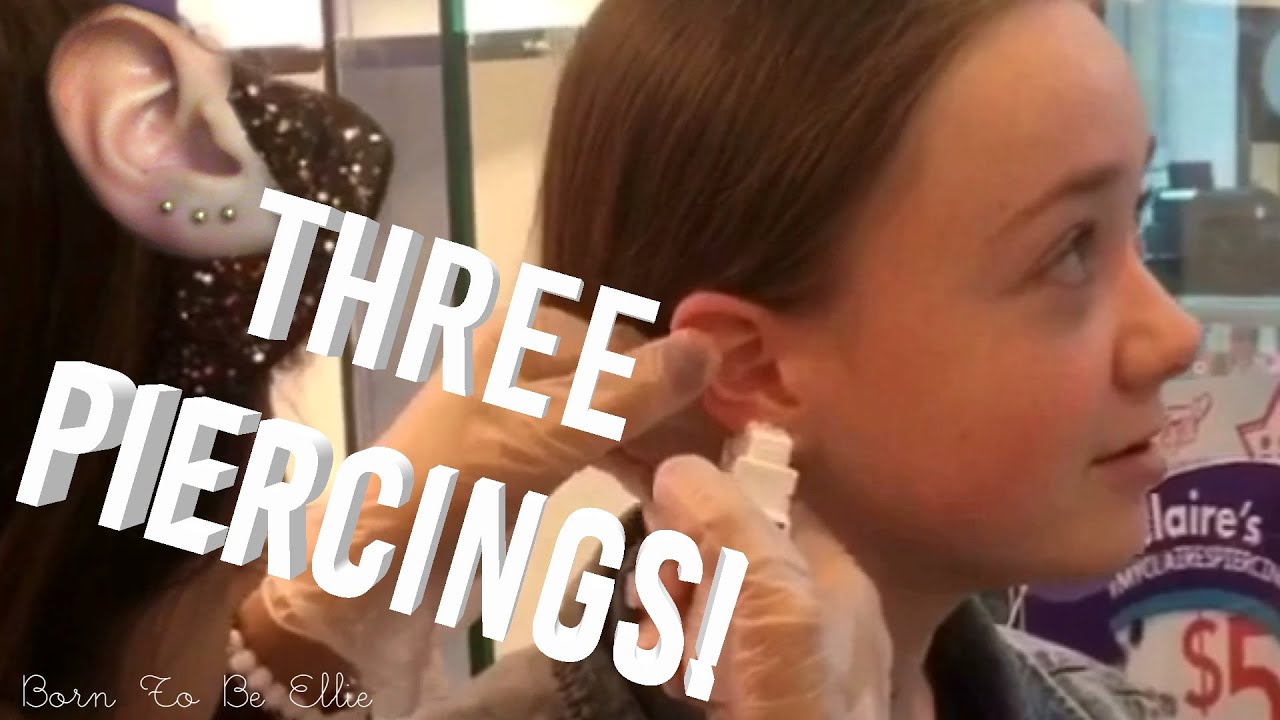 Getting my third piercing! - YouTube