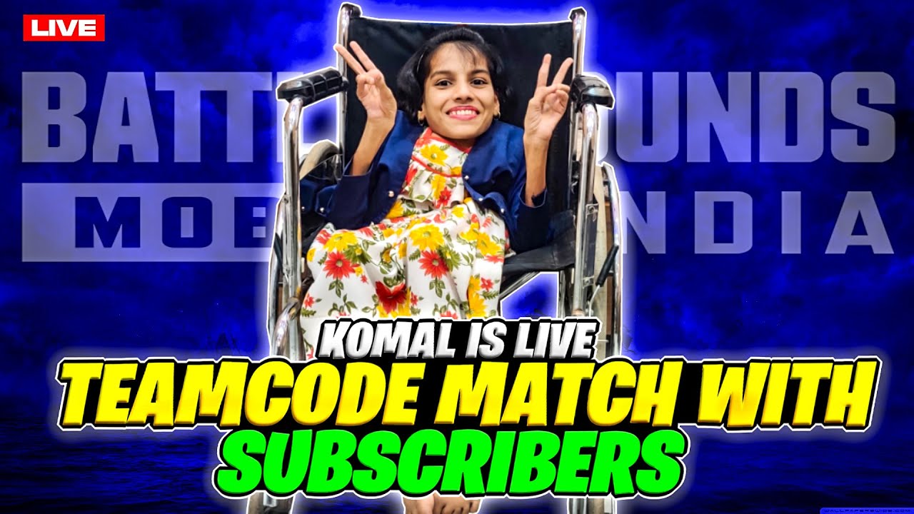 BGMI & PUBG LIVE W KOMAL YT PLAYING WITH TEAMCODE 🎀 FACECAM LIVE | VERTICAL STREAM #shortsfeed ...