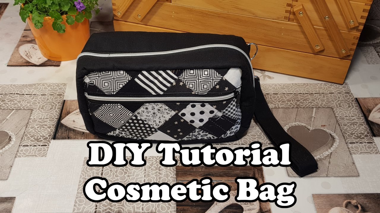 DIY Tutorial Patchwork Cosmetic Bag | Patchwork Kosmetik Tasche - YouTube
