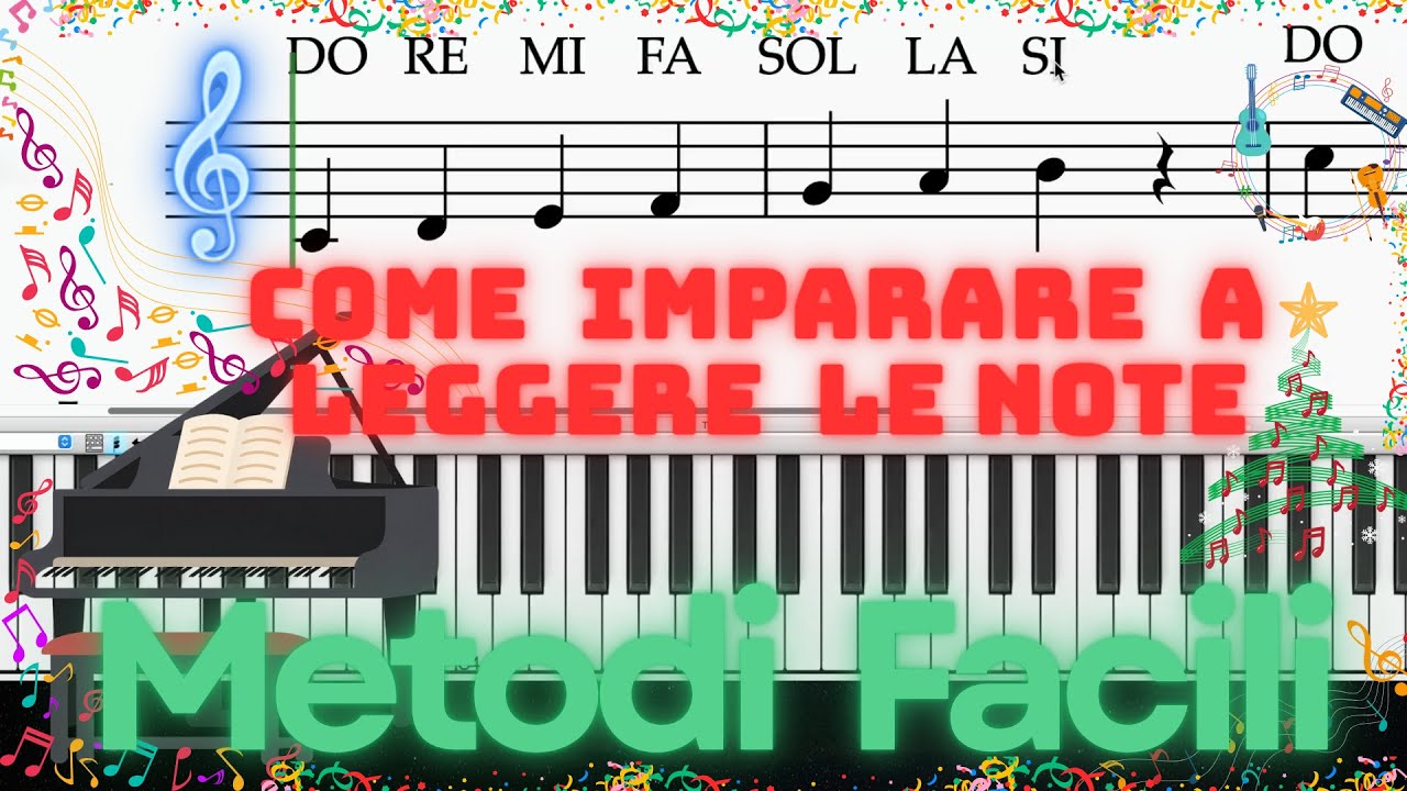 Come imparare a leggere le note musicali (metodi facili) - YouTube