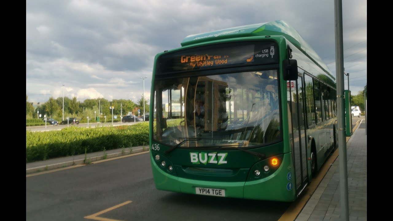 Reading Buses Enviro300 436 YP14 TGE Buzz 9 - YouTube