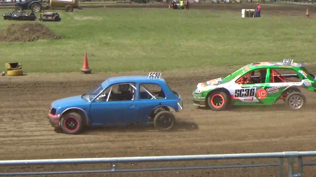 Scunthorpe Autograss Mens class 6 H2 R2 9/7/17 - YouTube