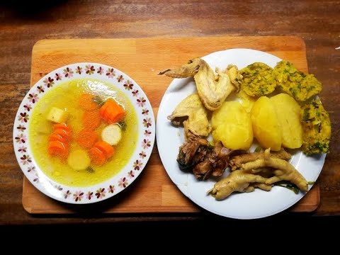 Húsleves és töltelék recept - YouTube