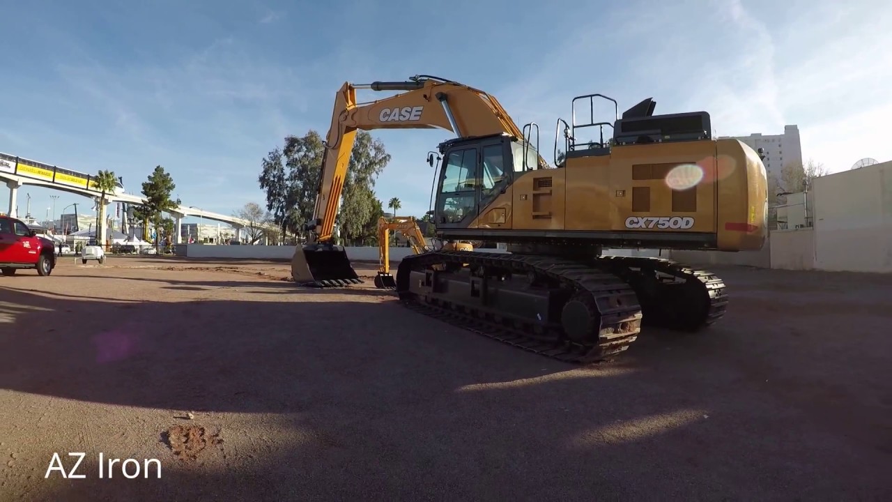 CASE CX750D Excavator at ConExpo 2017 - YouTube